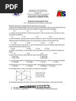 2019 ALS Math Test with Solutions | PDF | Area | Geometry