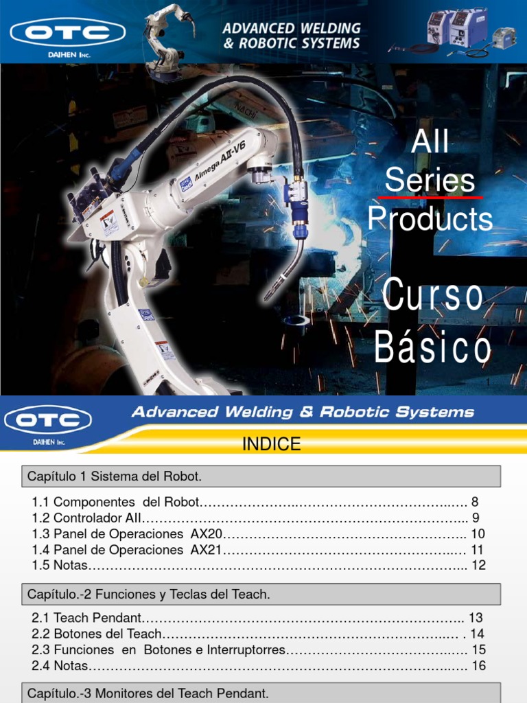 Curso Básico Robot Nachi | PDF | Soldadura | Construcción