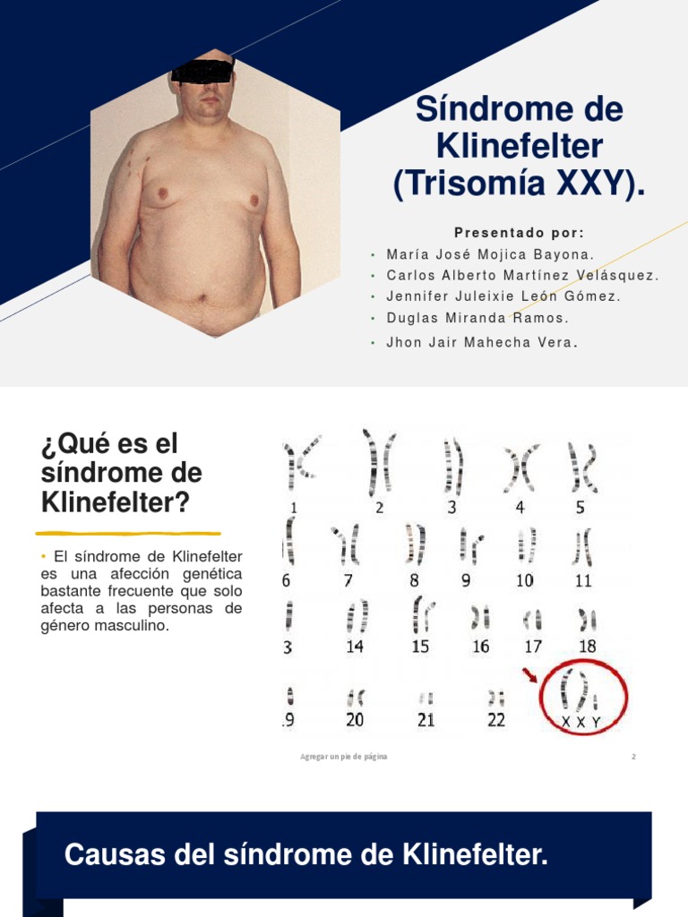 Tratamiento del Síndrome de Klinefelter | PDF | Especialidades Medicas ...