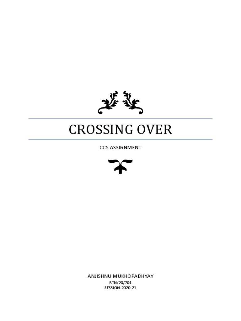 Crossing Over: Cc5 Assignment | PDF | Genetic Linkage | Meiosis