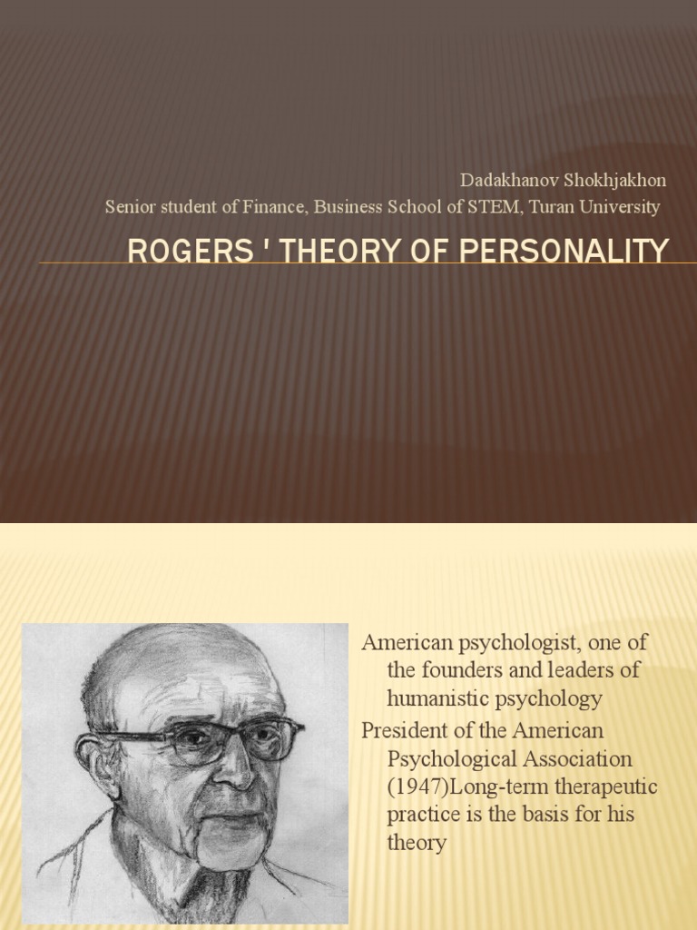 Rogers ' Theory of Personality | PDF | Psychotherapy | Psychology