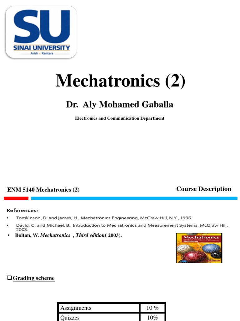 Mechatronics 2 CH 1 | PDF | Digital To Analog Converter | Analog To ...