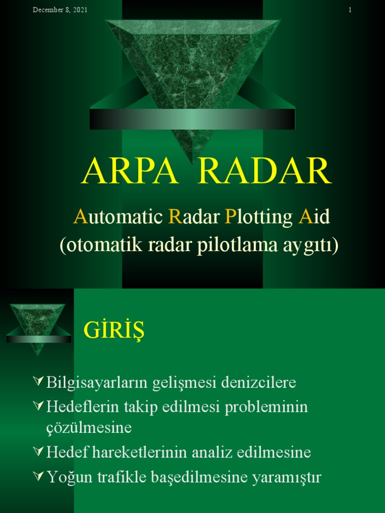 Arpa Radar | PDF