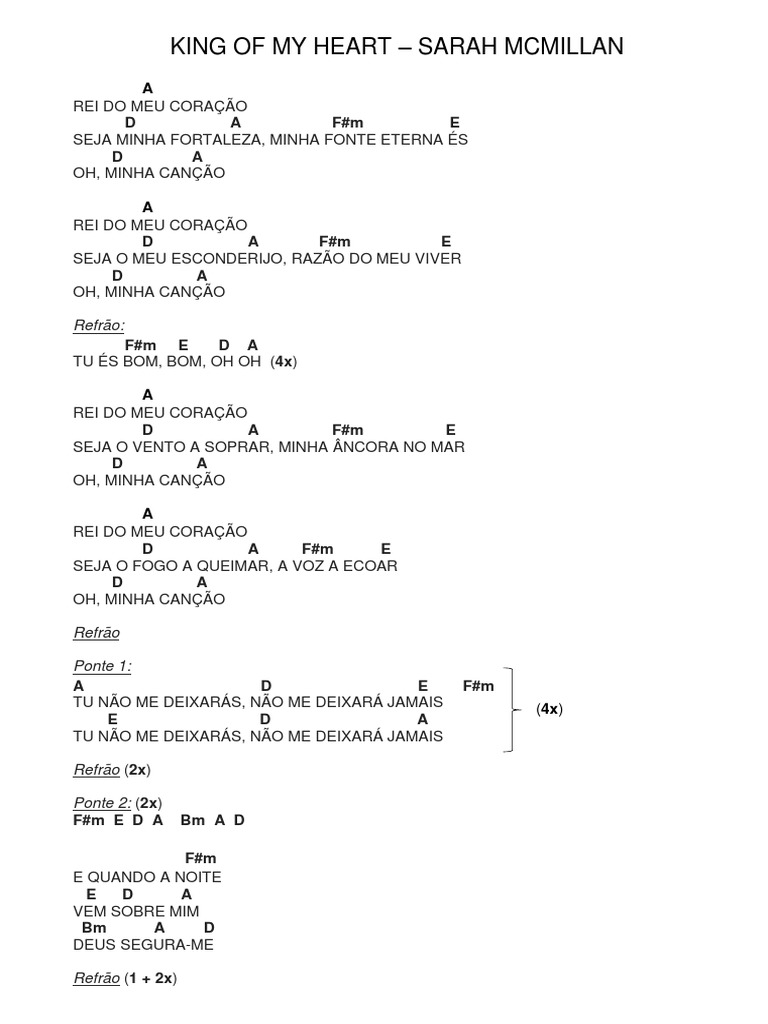 King of My Heart - Sarah Mcmillan | PDF
