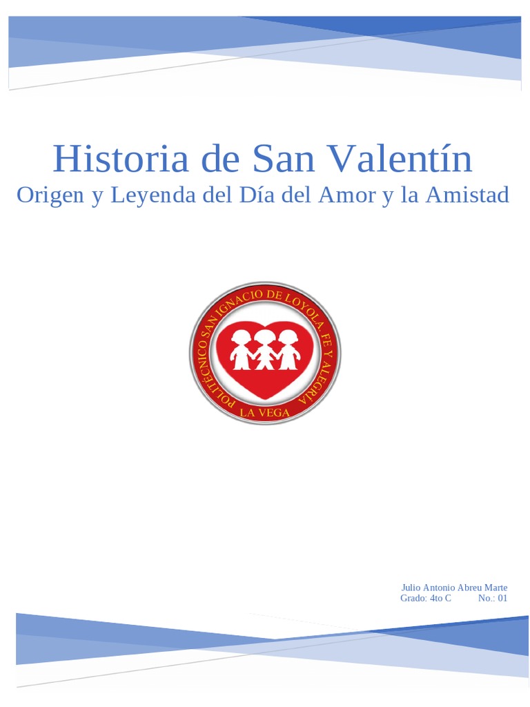 Origen y Leyenda de San Valentín | PDF | día de San Valentín | Amor