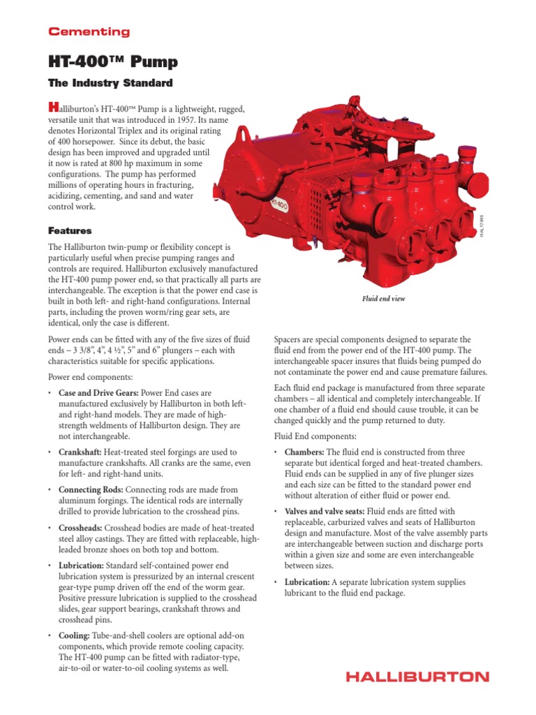 Datasheet HT400 | PDF | Pump | Valve