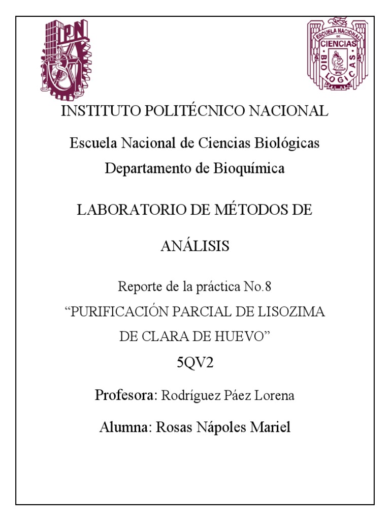 Reporte p8 Metodos | PDF | Química | Ciencias fisicas