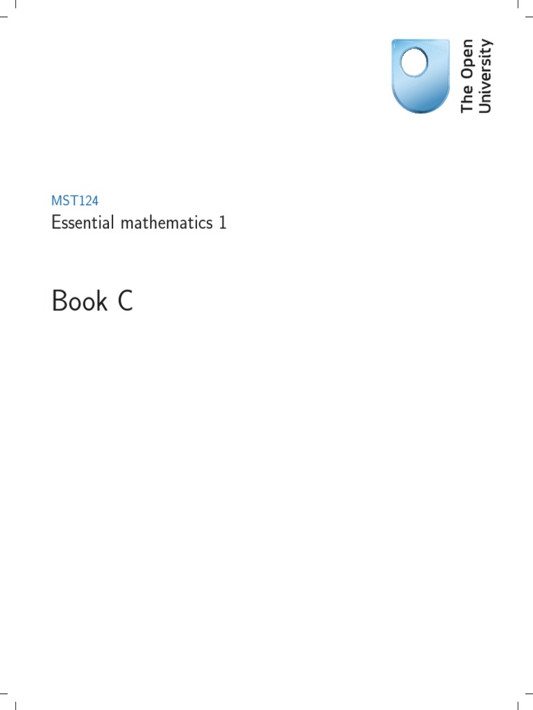 Book C: Essential Mathematics 1 | PDF | Derivative | Integral