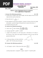 Soh Cah Toa Questions | PDF