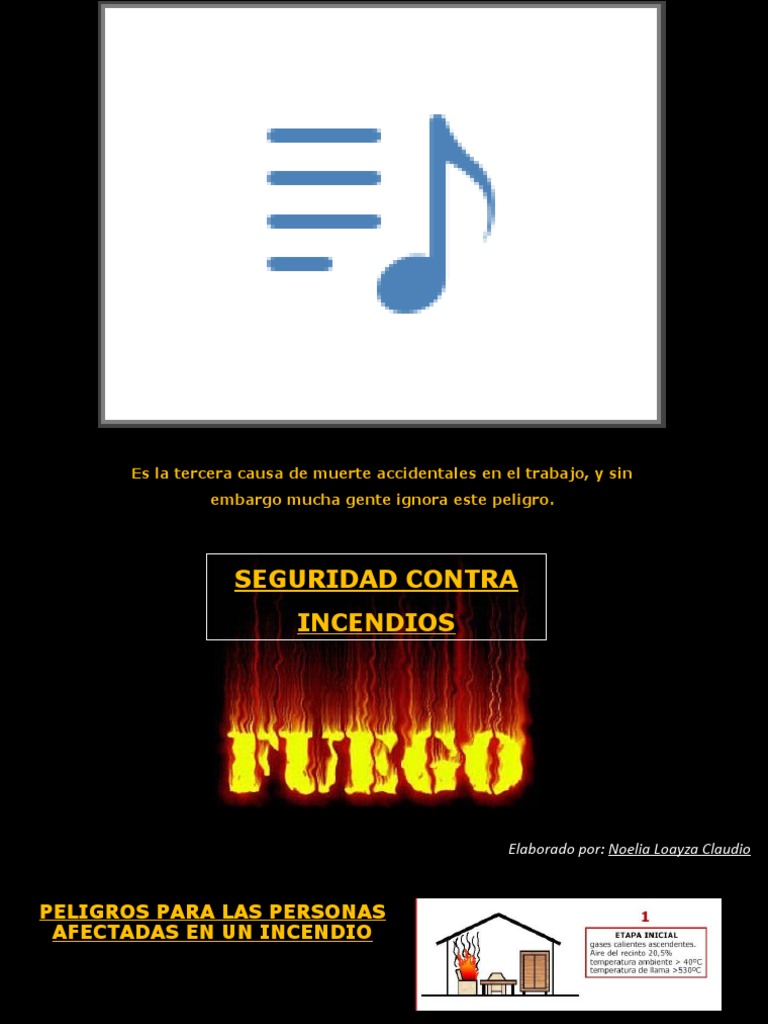 Seguridad Contra Incendios - Presentación | PDF | Combustión | Incendios