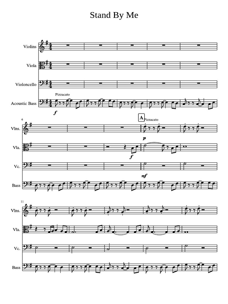 Stand by Me - String Quartet | PDF