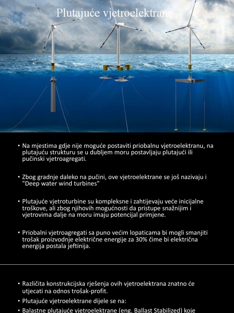 Plutajuce Vjetroelektrane | PDF