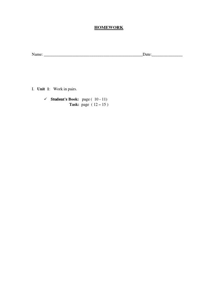 Tarea - Homework - Student's Book | PDF