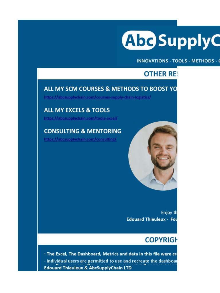 ABC-Análisis-ABC Supply Chain | PDF | Microsoft Excel | Law