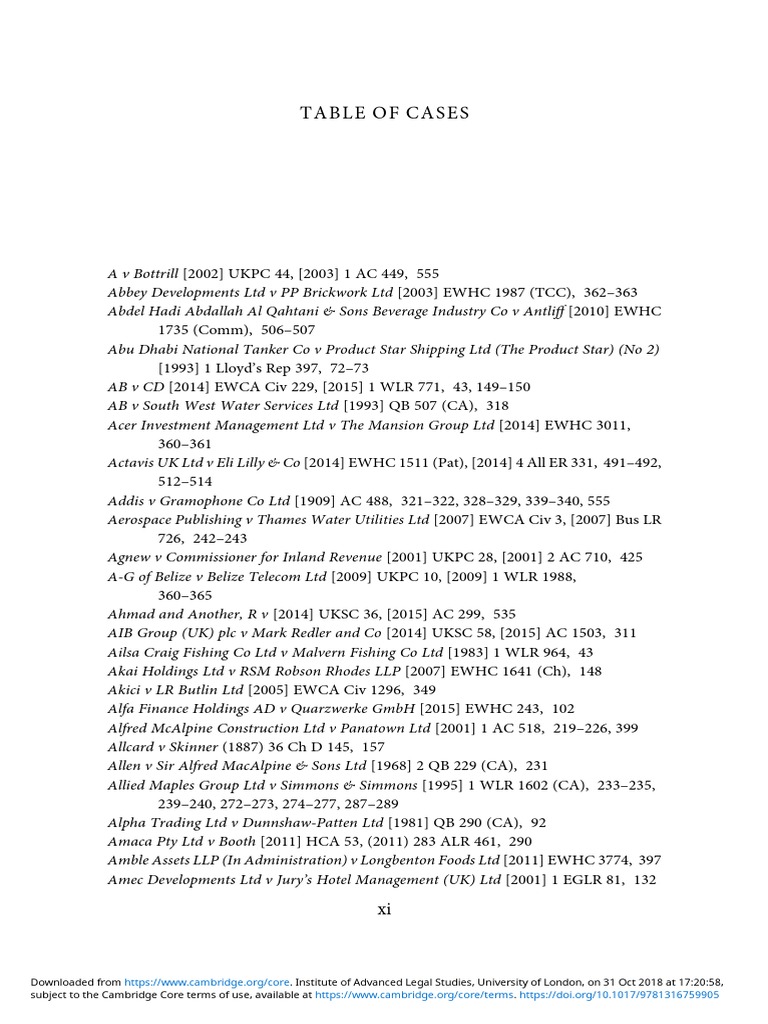 5 Table - of - Cases | PDF | Companies