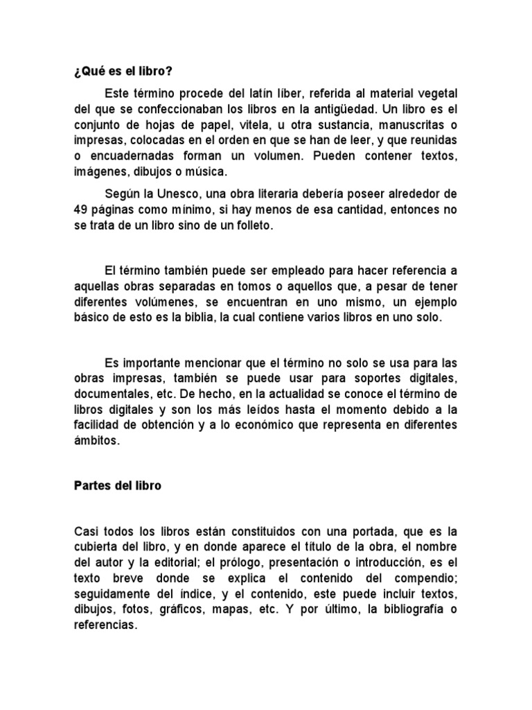 Qué Es El Libro | PDF | Libros | Bibliografía