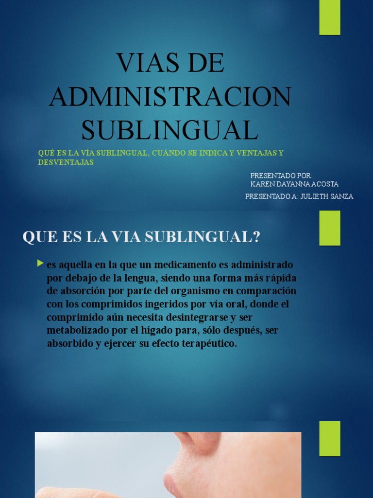 Via Sublingual | PDF | Medicamentos con receta | Cuidado de la salud