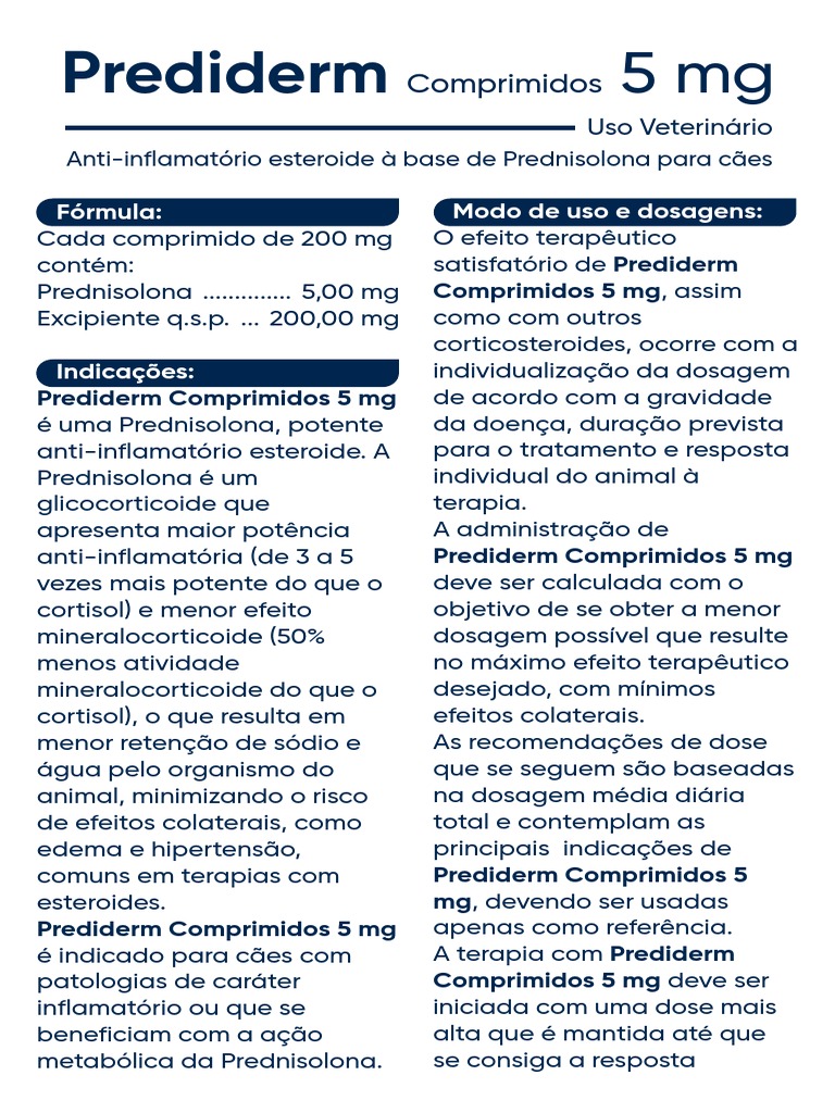 Prediderm Bula 5 MG | PDF | Diabetes | Inflamação