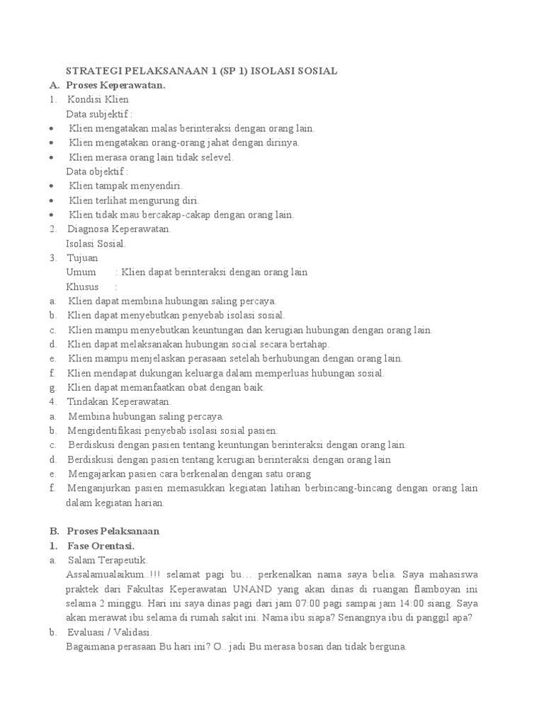 Strategi Pelaksanaan Isos | PDF