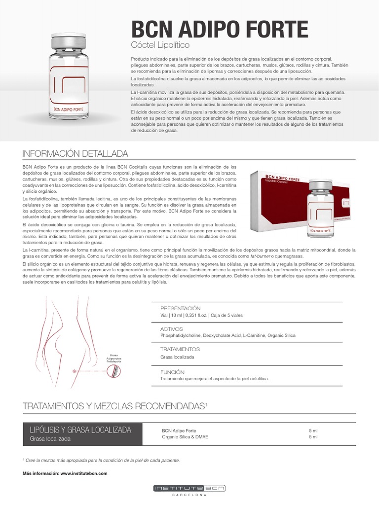 BCN Adipo Forte ESP 09.01.17 | PDF | Piel | Especialidades Medicas