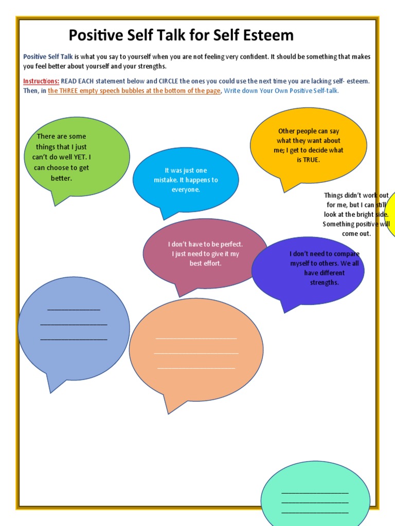 Boost Your Self-Esteem | PDF