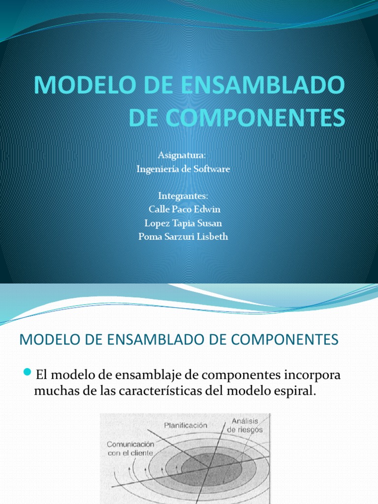 Modelo de Ensamblado de Componentes | PDF