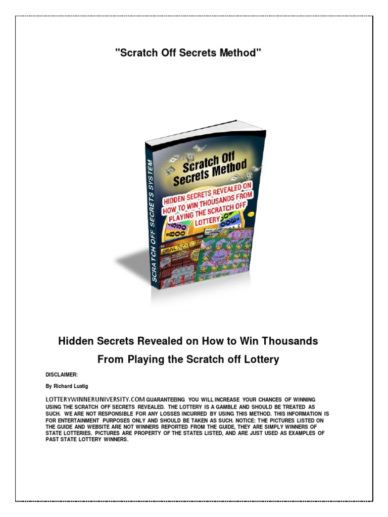 Scratch Off Secrets System | PDF | Lottery | Slot Machine