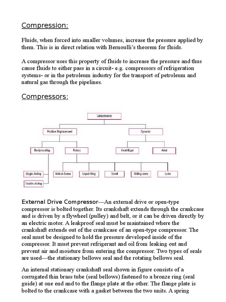 Compressor Types and Selection | PDF | Gases | Gas Technologies