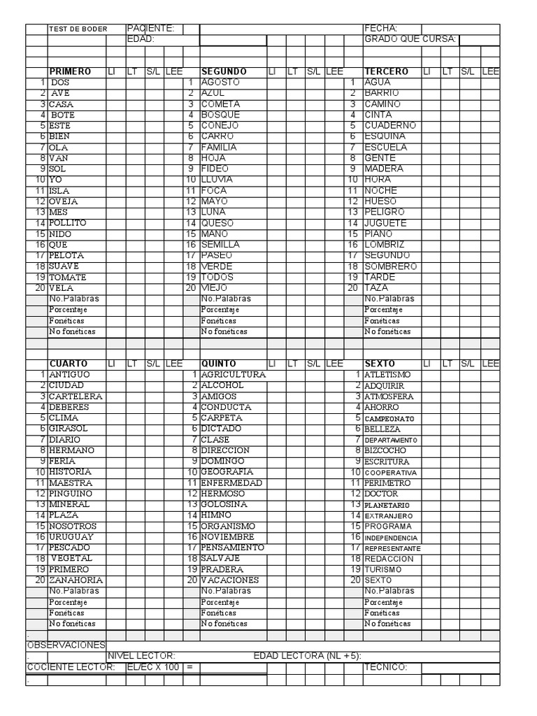 Boder Form Punt | PDF