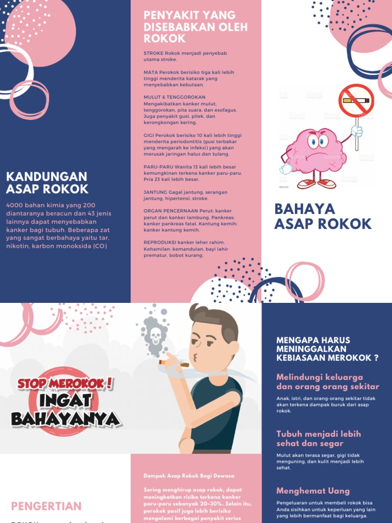 Leaflet Bahaya Merokok | PDF
