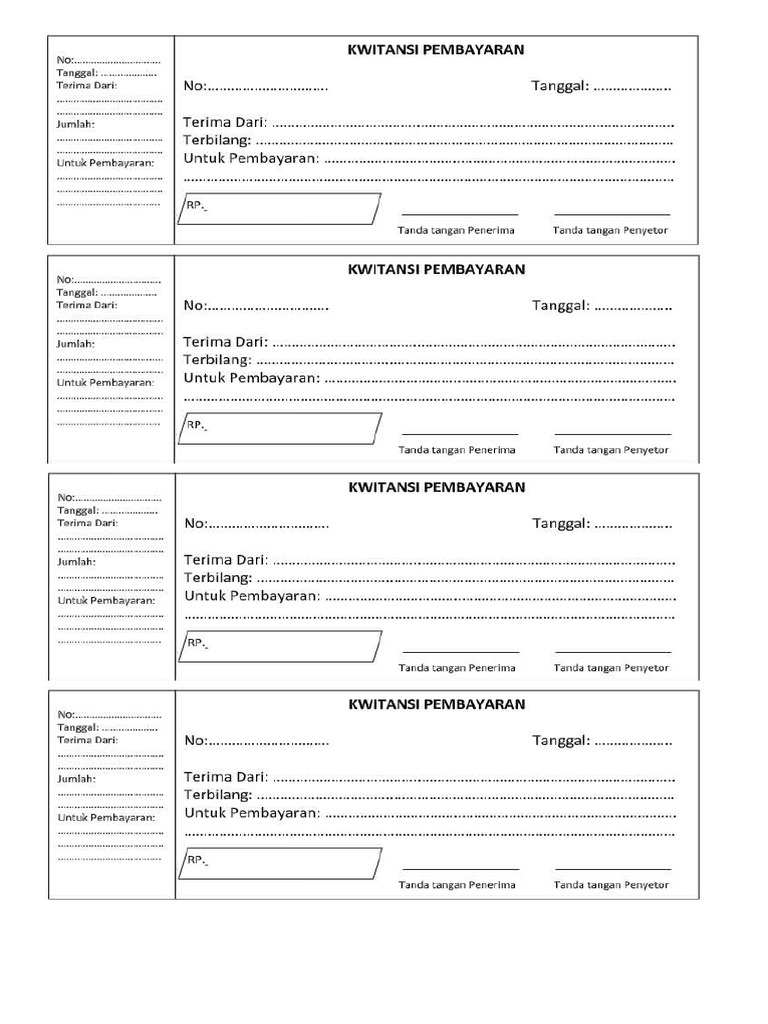 Kwitansi | PDF