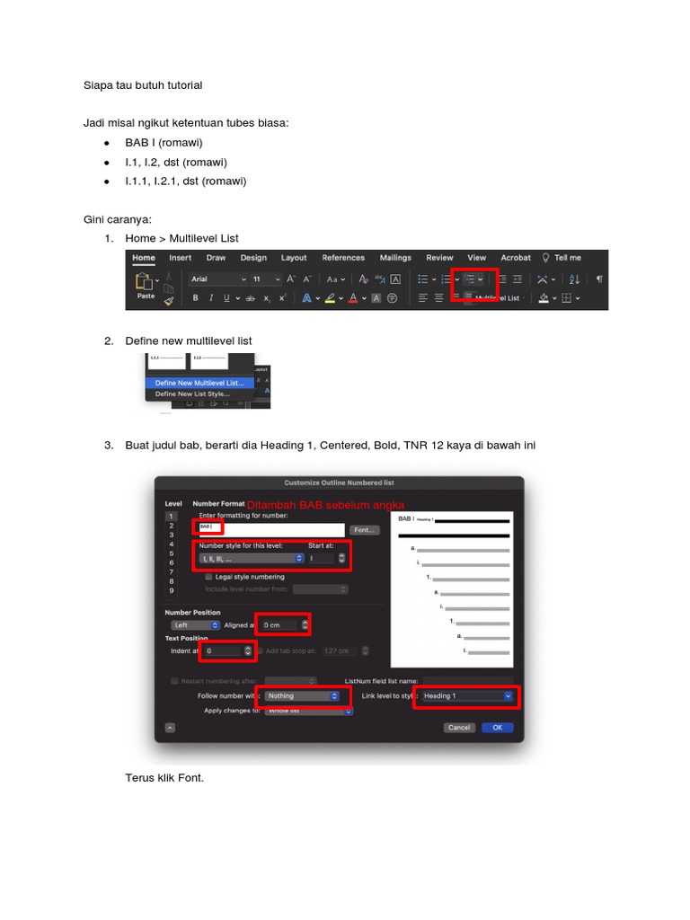 Multilevel List | PDF