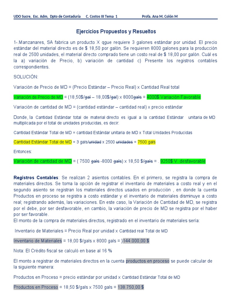Ejercicios Propuestos y Resueltos TEMA 1 | PDF | Business | Negocios económicos