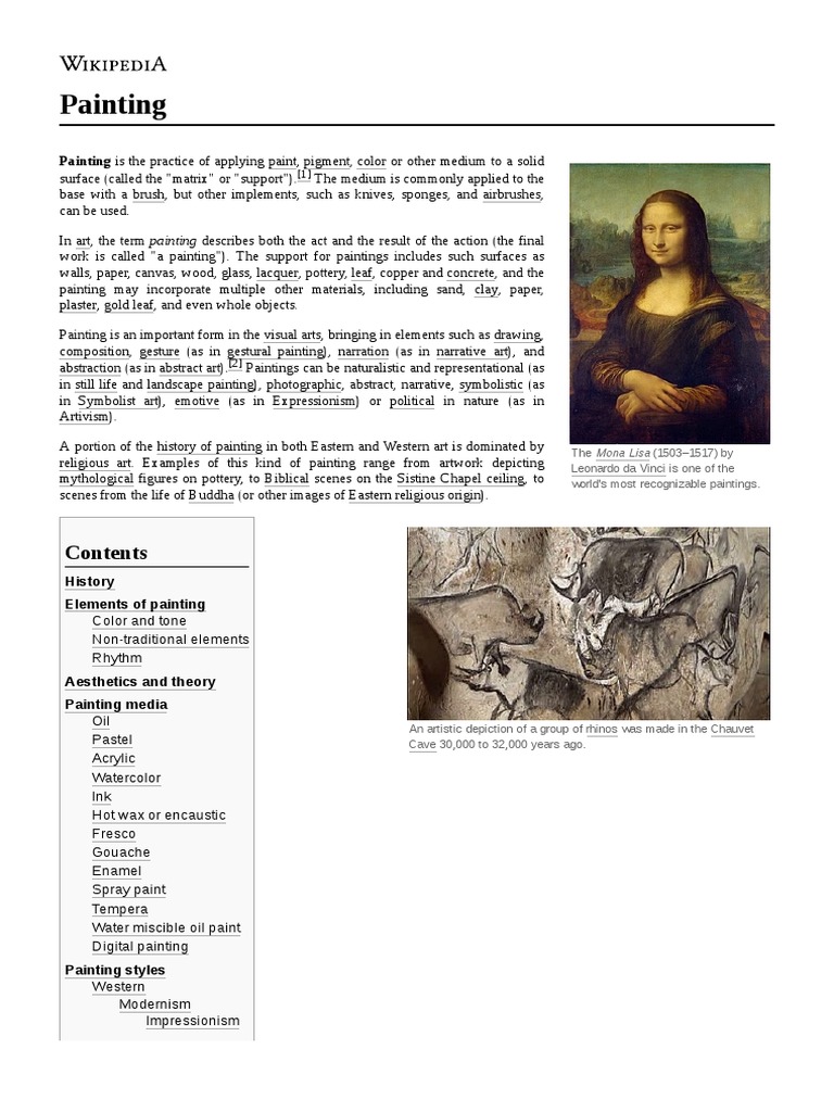 Painting | PDF | Paintings | Acrylic Paint