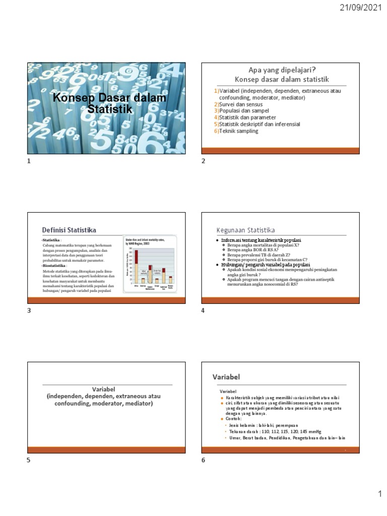Variabel dalam Statistik Dasar | PDF