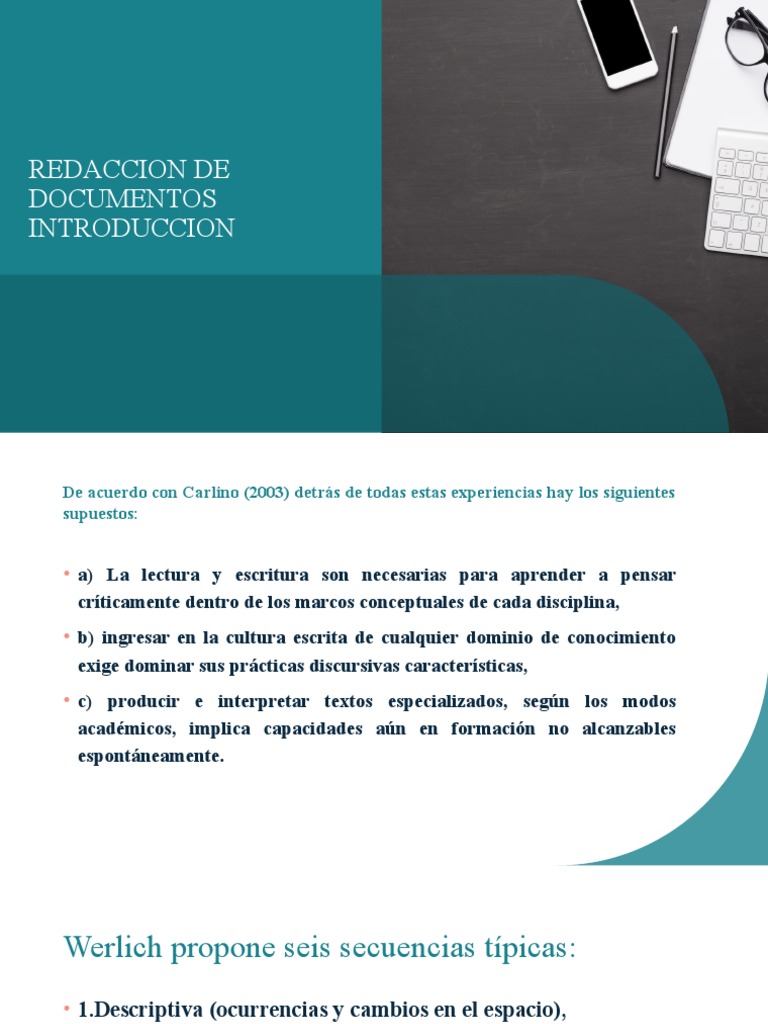 Redaccion De Documentos Introduccion Pdf Plan De Estudios