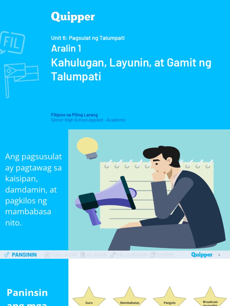 Yunit 6 PAGSULAT NG TALUMPATI | PDF