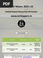 AFO Mains Courses 2024 IARI Toppers | PDF | Agriculture | Horticulture