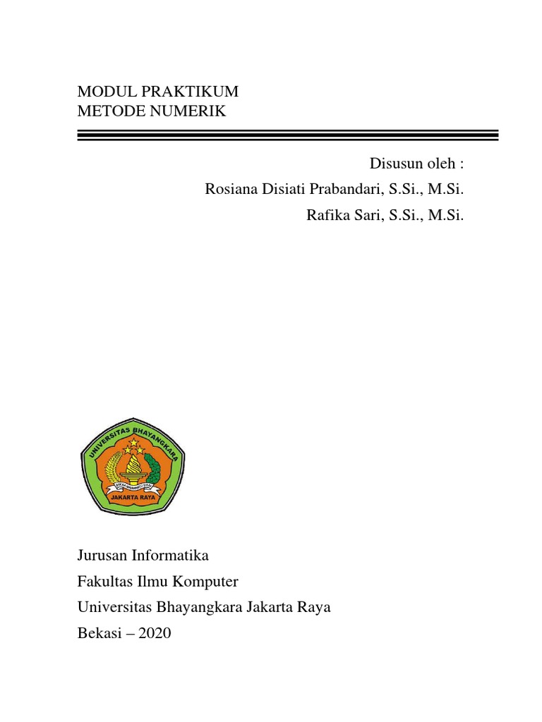 Modul Metode Numerik | PDF | Komputer