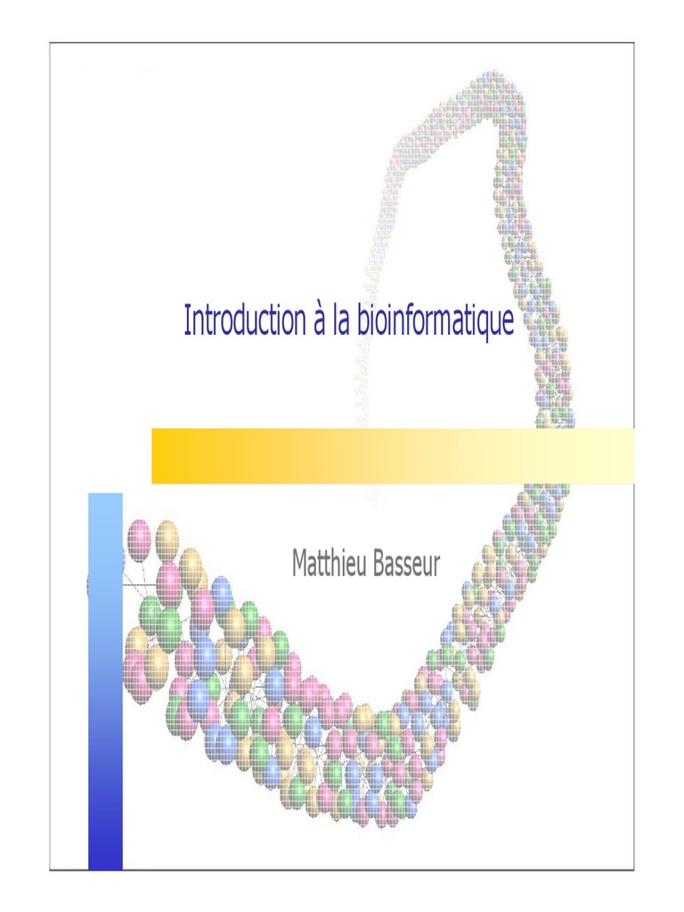 Bio Informatique | PDF | Alignement de séquences | Bio-informatique