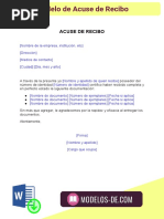 Modelo de Carta de Recibido | PDF