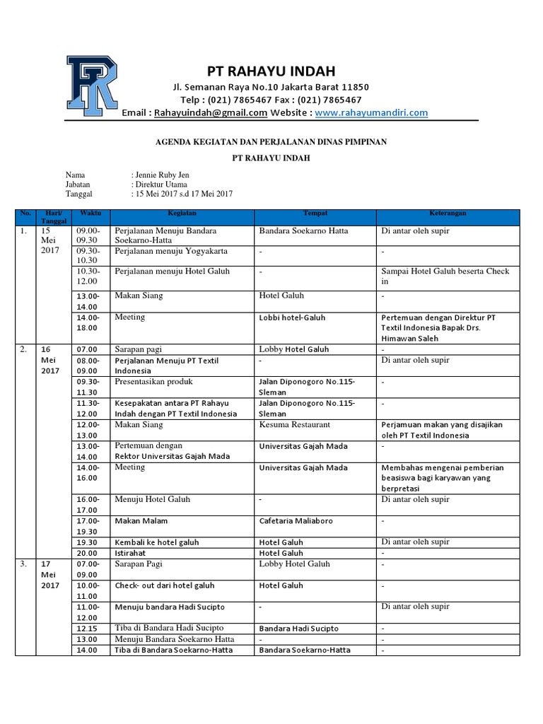Contoh Jadwal Rapat Kerja Membuat Branding Sekolah Pd - vrogue.co