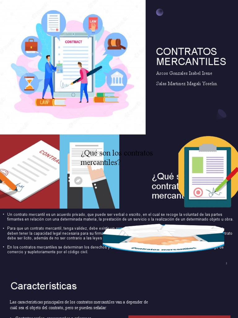Contratos mercantiles: Un análisis de los tipos, características y elementos esenciales | PDF ...