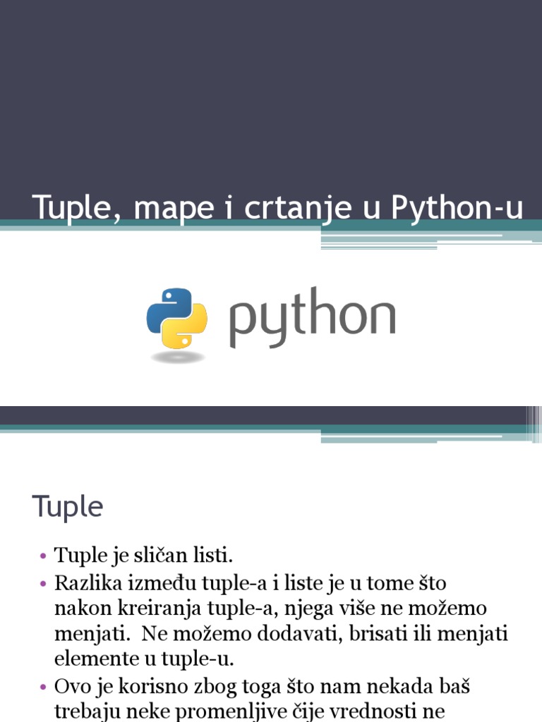 2.tuple Mape I Crtanje U Python | PDF