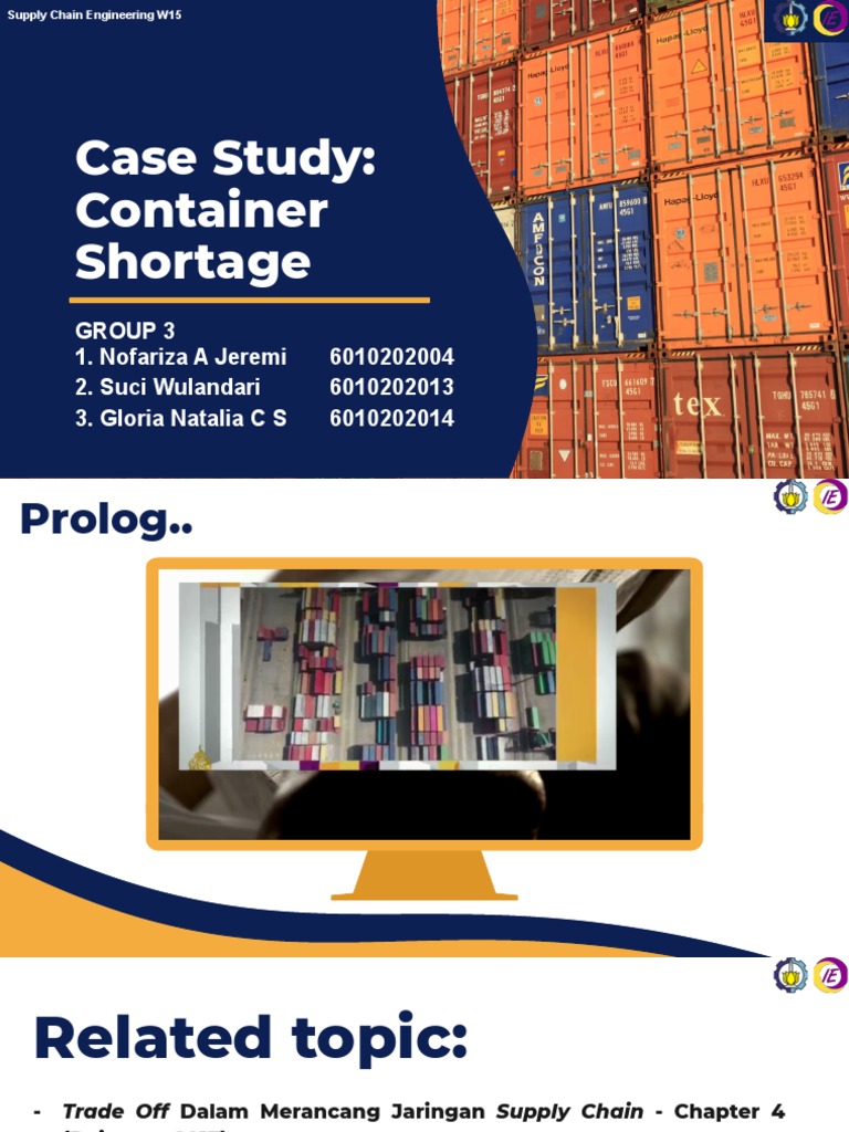 SCE - Case Study Container Shortage (G.3) | PDF | Transport | Cargo