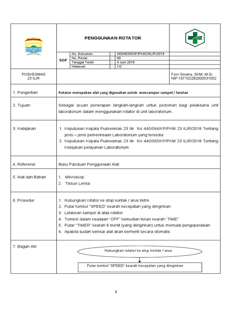 Panduan Penggunaan Rotator Laboratorium | PDF | Sains & Matematika ...