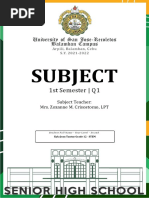 General Biology 1 First Periodical Test Tos | PDF | Cell (Biology ...