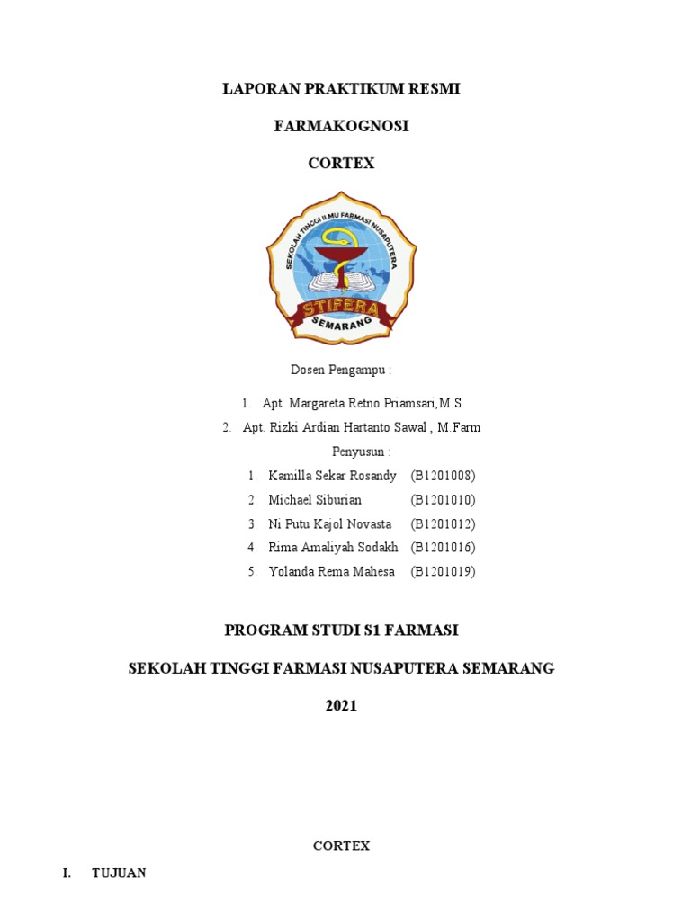 LAPORAN PRAKTIKUM RESMI Cortex | PDF