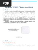 SUNDRAY AP-S500 Pro Wireless Access Point: Product Overview | PDF ...