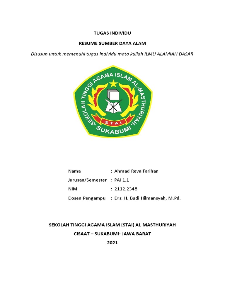 Tugas Resume IAD - Ahmad Reva Farihan | PDF | Sains & Matematika